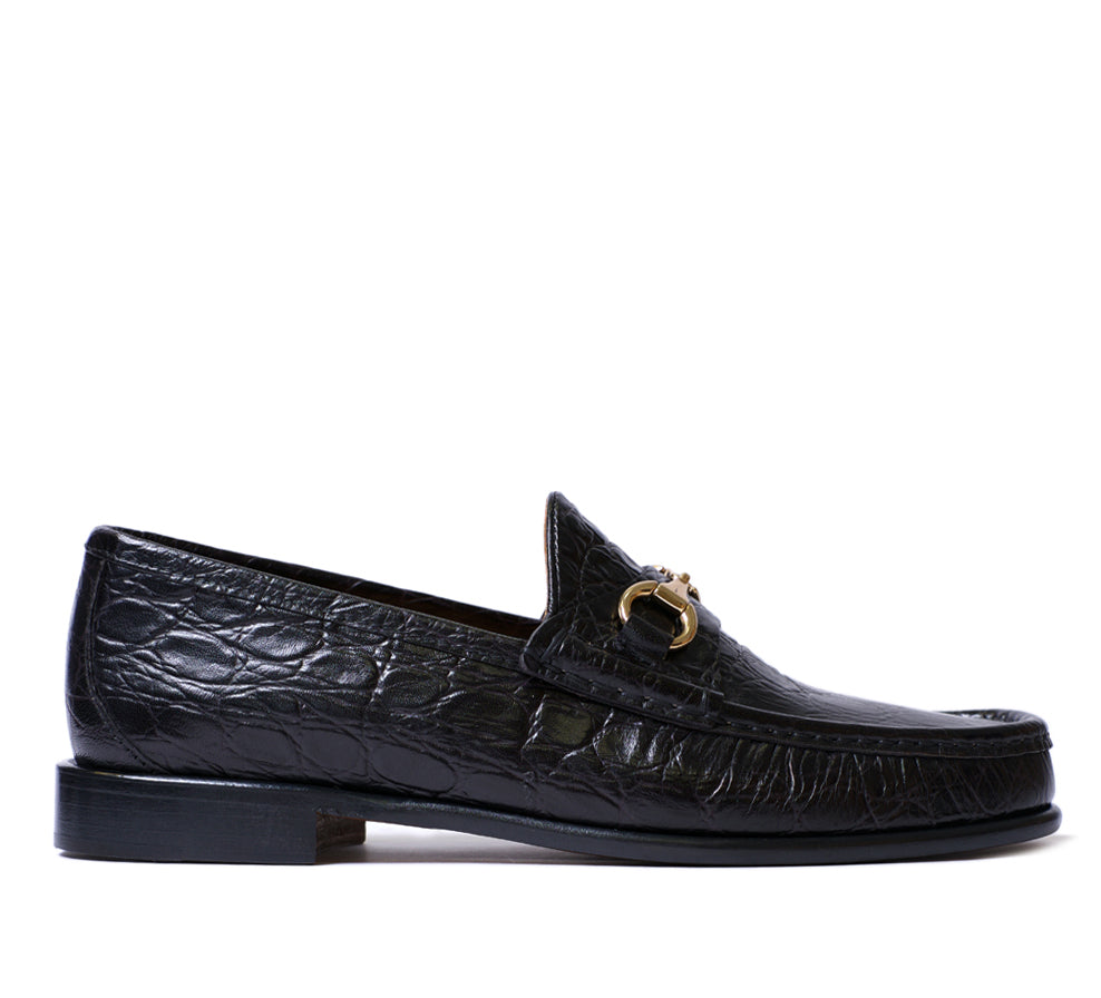 Beaufoy Loafer Dark Brown Croc – Horatio