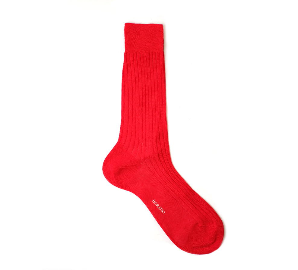 Fine Cotton Socks - Red – Horatio